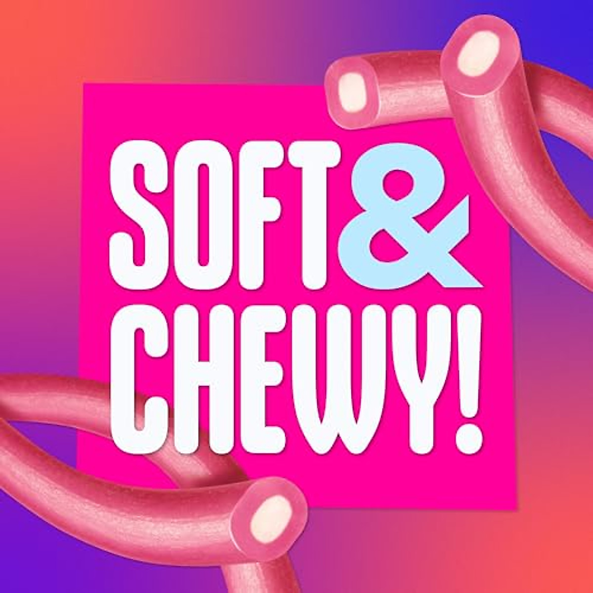 SweeTARTS Ropes, Candy, Tangy Strawberry, Soft and Chewy, Back to School Sweet Treat, 3.5 oz, 12 ct