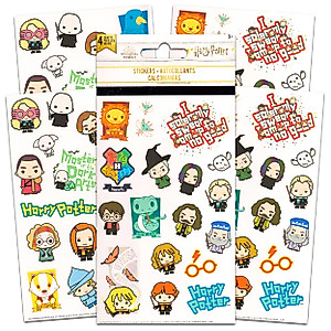 Harry Potter Party Favors Bundle - 32pc Ultimate Harry Potter Goodie Bags Set Featuring Fantastic Beasts Bookmarks and Pens, Harry Potter Pouches, Decals, and More (Harry Potter Writing Set)