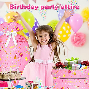 Extra Large Gift Bag for Girl Birthday Gift Bag Jumbo Gift Bag,Bday Pink Gift Bag Giant Gift Bag Plastic Oversized Gift Bag Huge Gift Wrap Bag Birthday Bag Wrapping Bag for Large Gift(48inch 1Pack)