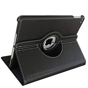 Tendmart Case Compatilbe with iPad Air 1st Generation Models A1474 A1475A1476 360 Rotating Stand with Wake Up/Sleep Function Also for 6th 5th Air2nd Generation 9.7 inch case (Black)