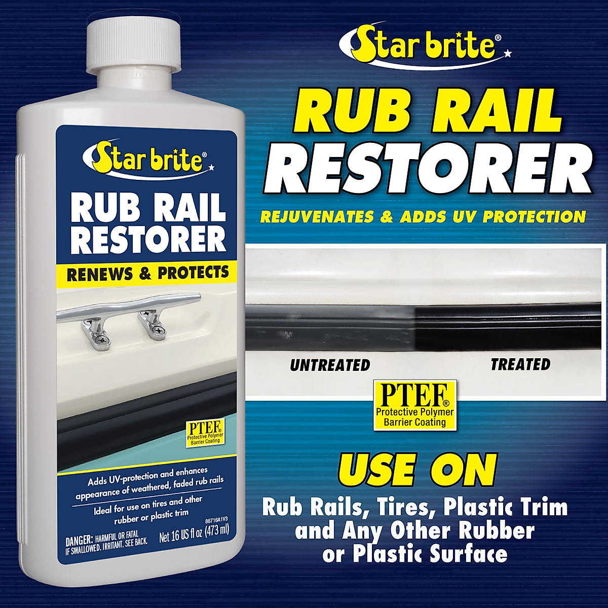 STAR BRITE Rub Rail Restorer with PTEF - 16 OZ (086716)