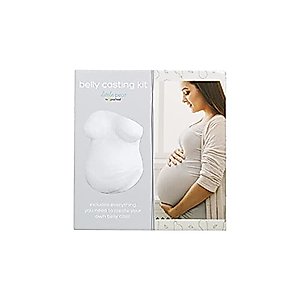 Little Pear Belly Casting Kit, Expecting Mom Pregnancy Keepsake, Pregnant Belly Mold, Belly Keepsake Kit, White