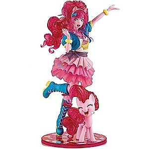 LKCOZSM My Little Pon: Pinkie Pie Limited Edition Bishoujo （7" Scale） Statue, Multicolor