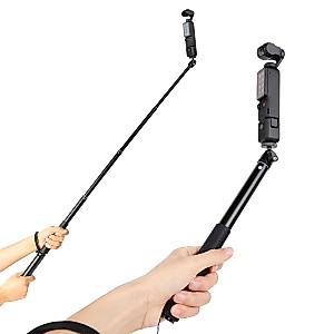 Leenconghui 37inch Selfie Stick Gimbal Extension Pole+Tripod Mount Kit fit for DJI Osmo Pocket 3