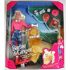 Mattel Barbie 17116 1997 Barbie & Ginger The Dog