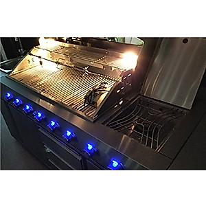 Modular 3 Piece Island Electric and Propane or Natural Gas BBQ Outdoor Black Stainless Steel Grill Kitchen with Double Wine Refrigerator, Sink, Rotisserie, Black Marble Top and FREE Protective Canvas Cover