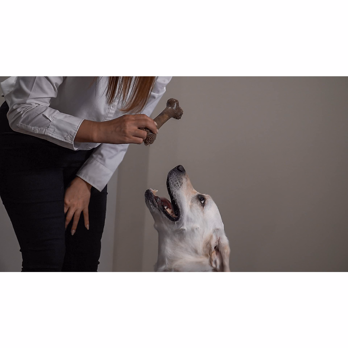 Hero | Bonetics Femur Bone | Dog Bones | Puppy Bones | Designed for Extra Large Dogs Up to 75 lbs (Bacon Flavor)