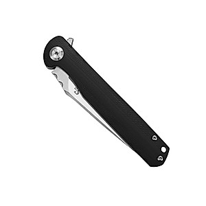 Sitivien ST101 Folding Knife, D2 Steel Blade+G10 Handle Tool Knife, EDC Pocket Knife for Outdoor, Camping, Hunting, Survival (Black)