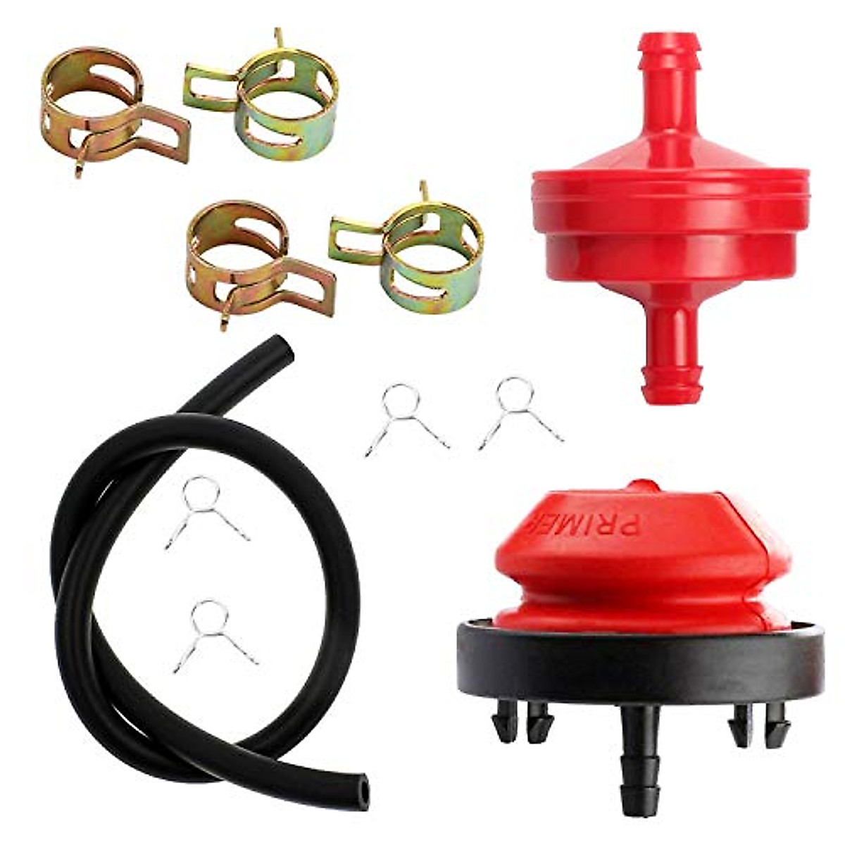 YOFMOO Primer Bulb Fuel Filter Compatible for Tecumseh Snowblower Snowthrower 570682A 75110639 056200 95110888A 298090 07101 69701 425240 566360 07101 632334A 640349 HM70 HM80 HMSK80 HMSK90 HMSK100