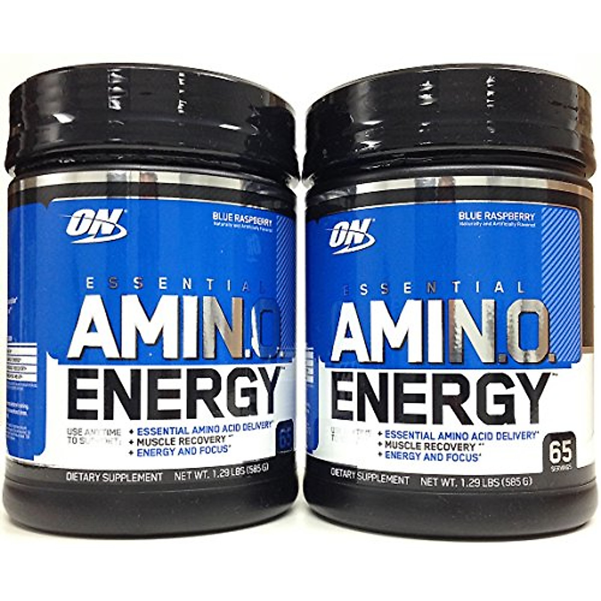 Optimum Nutrition Essential Amino Energy, Pack of Two 65 Servings (Blue Raspberry 2 x 65svgs)