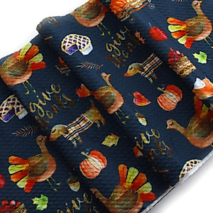 Give Thanks Turkey Liverpool Bullet Fabric Textured Knit Jersey 4 Way Stretch - 1 Yard