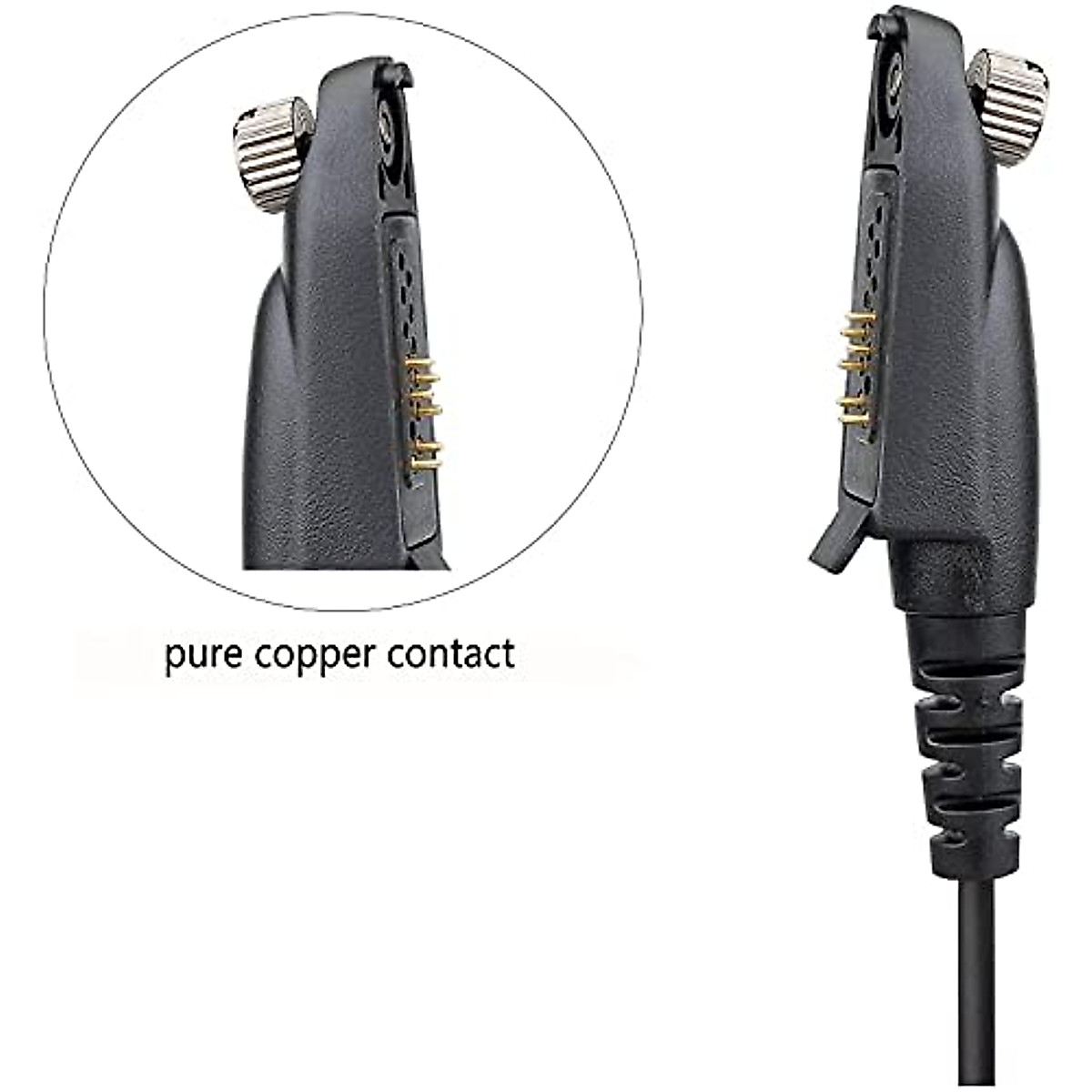 Retevis RT29 Walkie Talkie Earpiece, Compatible RT29 RT47 RT47V RT48 RB23 RB46 RT83 RT87 Ailunce HD1 Motorola EX500 GP328Plus Two Way Radio, Covert Acoustic Tube Headset with Mic(1 Pack)