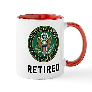 CafePress US Army Retired Ceramic Coffee Mug, Tea Cup 11 oz