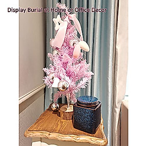 by Unbranded Keepsake Urns Ashes Ceramics, Small Urns For Human Ashes,  Cremation Urns for Ashes Unique Handmade Products and Ashes Urn, Display Burial at Home or Office Decor (Blue)