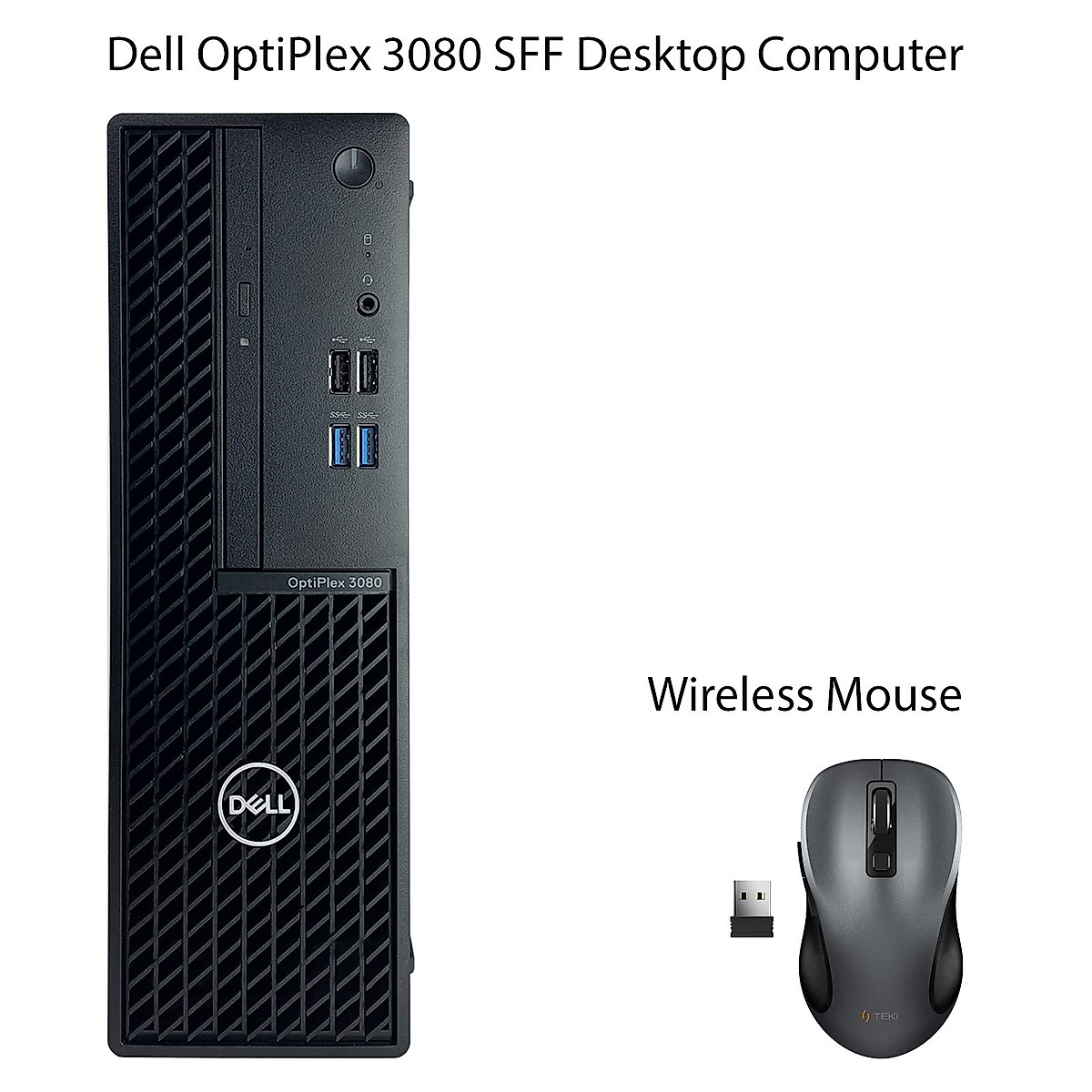 Dell OptiPlex 7000 Desktop Computer - Intel Core i5 12th Gen i5-12500T Hexa-core (6 Core) 2 GHz - 16 GB RAM DDR4 SDRAM - 512 GB M.2 PCI Express NVMe 3.0 x4 SSD - Micro PC - Black - Intel Chip - Window