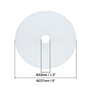 MECCANIXITY Universal Cloth Dryer Exhaust Filter, Cotton 227x33mm White for Clothes Dryer Filter Replacement Pack of 10