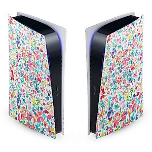 Head Case Designs Officially Licensed Ninola Colorful Petals Spring Art Mix Matte Vinyl Faceplate Sticker Gaming Skin Case Cover Compatible with Sony Playstation 5 PS5 Digital Edition Console