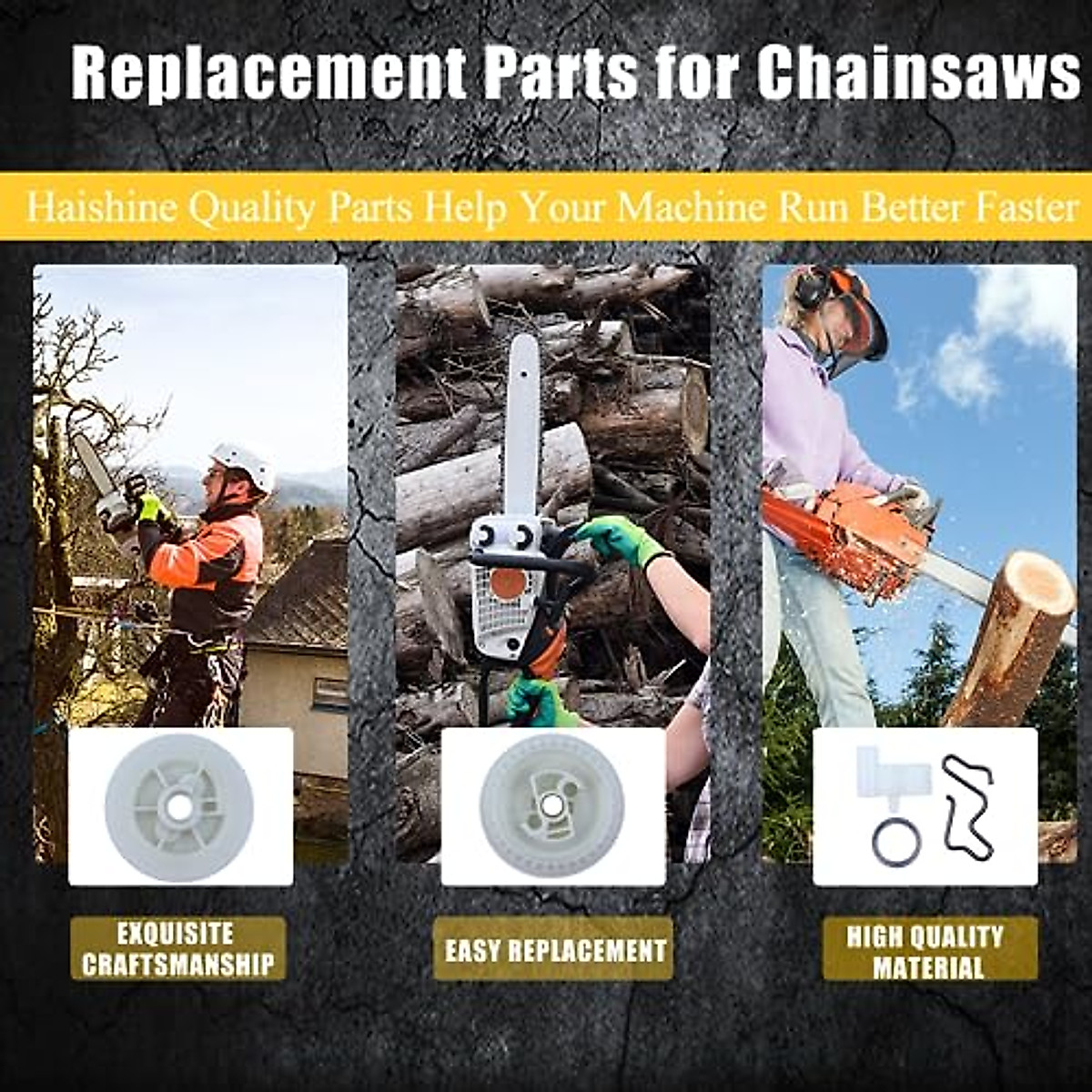 HAISHINE Recoil Starter Pulley and Pawl Kit Fit Stihl MS180 MS210 MS230 MS250 017 021 023 025 Chainsaw