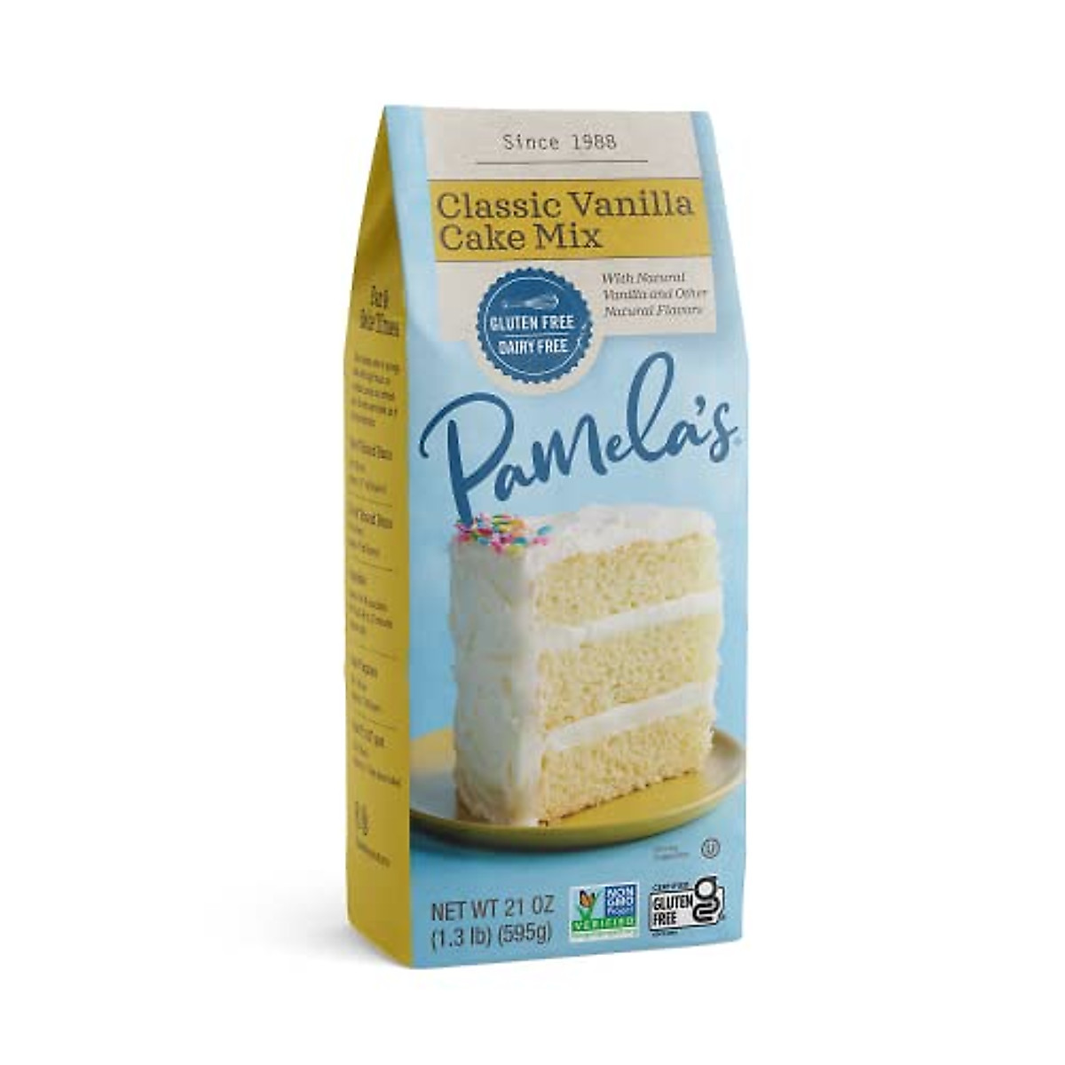 Pamela's Classic Vanilla Cake Mix Gluten Free (3x21 OZ) by Pamela's Products