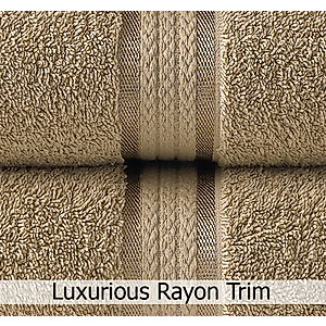 COTTON CRAFT Ultra Soft Oversized Bath Towels - 4 Pack Extra Large Bath Towel Set - 30x54 - Absorbent Everyday Luxury Hotel Spa Gym Shower Beach Pool Camp Travel Dorm - 100% Cotton - Easy Care - Linen