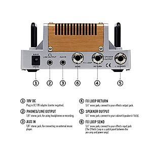 Hotone Mojo Diamond Mini Guitar Amplifier Head, 5 Watt