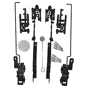 02ESR1201ABK Sunroof Track Assembly Compatible with Ford 2000-2014 F150 2005-2016 F250 F350 F450 2000-2017 Expedition Lincoln Navigator Mark LT Sunroof Track Repair Kit