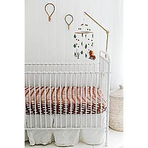 Sorrel + Fern Baby Crib Mobile - Safari Adventure (Elephant, Lion & Giraffe) - Nursery Decoration Ceiling Mobile and Baby Shower for Boys - for Boys & Girls