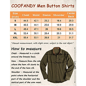 COOFANDY Men's Shirt Jacket Lightweight Flannel Plaid Shirt Long Sleeve Button Shirts Dark Grey