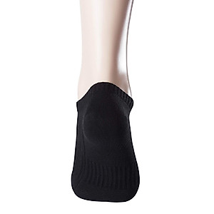 Men's 6-Pack Black Anti Odor Sweat Wicking Quick Dry Casual No Show Sports Socks,Size 7-12