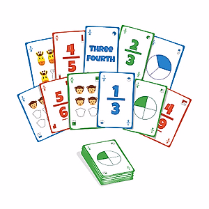 Luma World Fracto Educational Card Game for 8+ Years to Learn Fractions, Mental Math, Memory and Communication, Visual and Number Cards Included, 15 Minutes Game and 2-4 Players, Set of 80 Cards