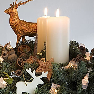 HOSVOT 2 Packs 3x8 White Pillar Candle, Large Pillar Candles, Tall Candles, Unscented Pillar Candles for Wedding, Church, Festival, Restaurant, Home Decoration