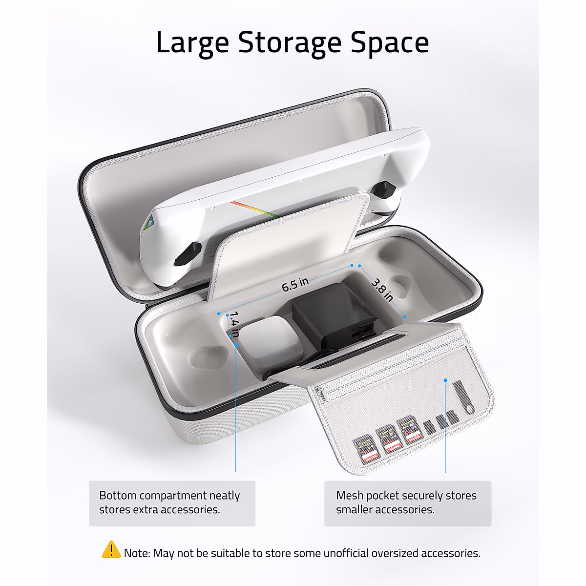 Syntech Hard Carrying Case and Mini Dock Station Compatible with ASUS ROG Ally Console and Accessories.