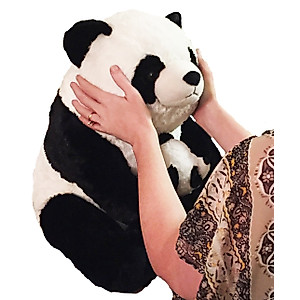 Mother and Baby Panda Plush Set | Super Soft Panda Stuffed Animal | Cute Plushies for Kids Bedroom | 18-in Stuffed Animals for Girls & Boys | Panda Bear Stuffed Animal Toys by Exceptional Home