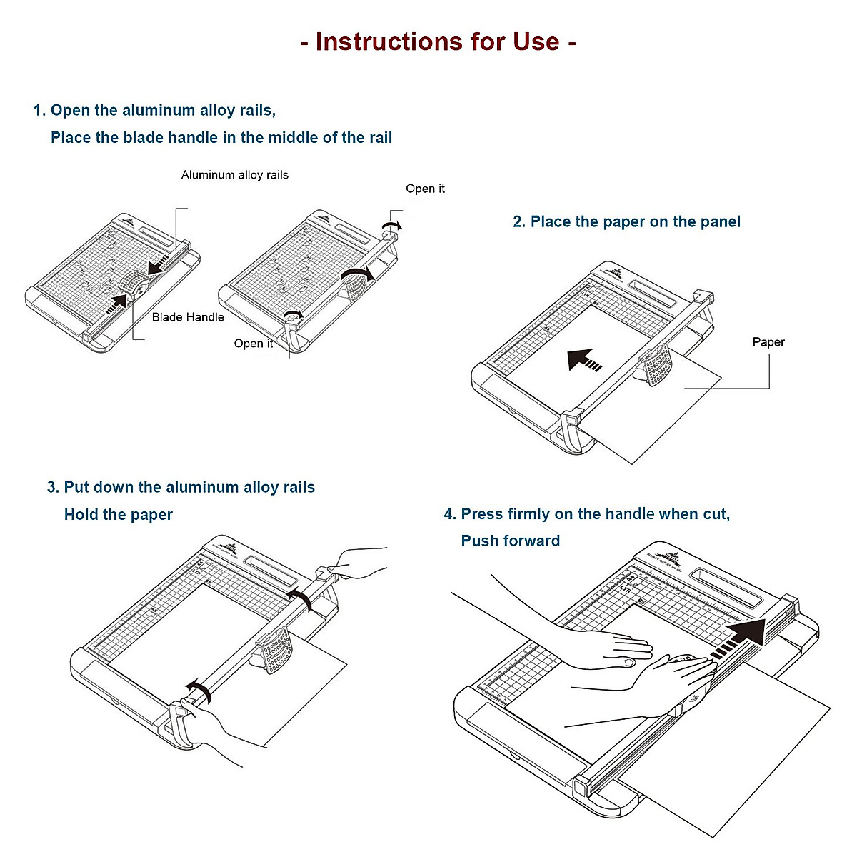 Jielisi 3-Way 12.6 Inch (A4 size) Rotary Trimmer Cutter Perforate & Scallop