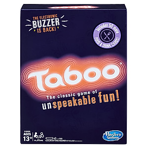 Hasbro Gaming Taboo Party Board Game With Buzzer for Kids Ages 13 and Up (Amazon Exclusive)
