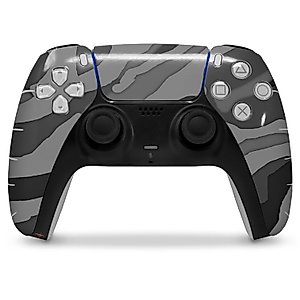 WraptorSkinz Skin Wrap compatible with Sony PS5 DualSense Controller Camouflage Gray (CONTROLLER NOT INCLUDED)
