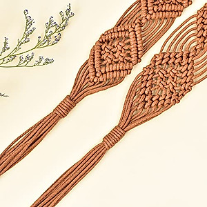 ILuvatar Women's Bohemian Style Rope Braid Waist Belt U33