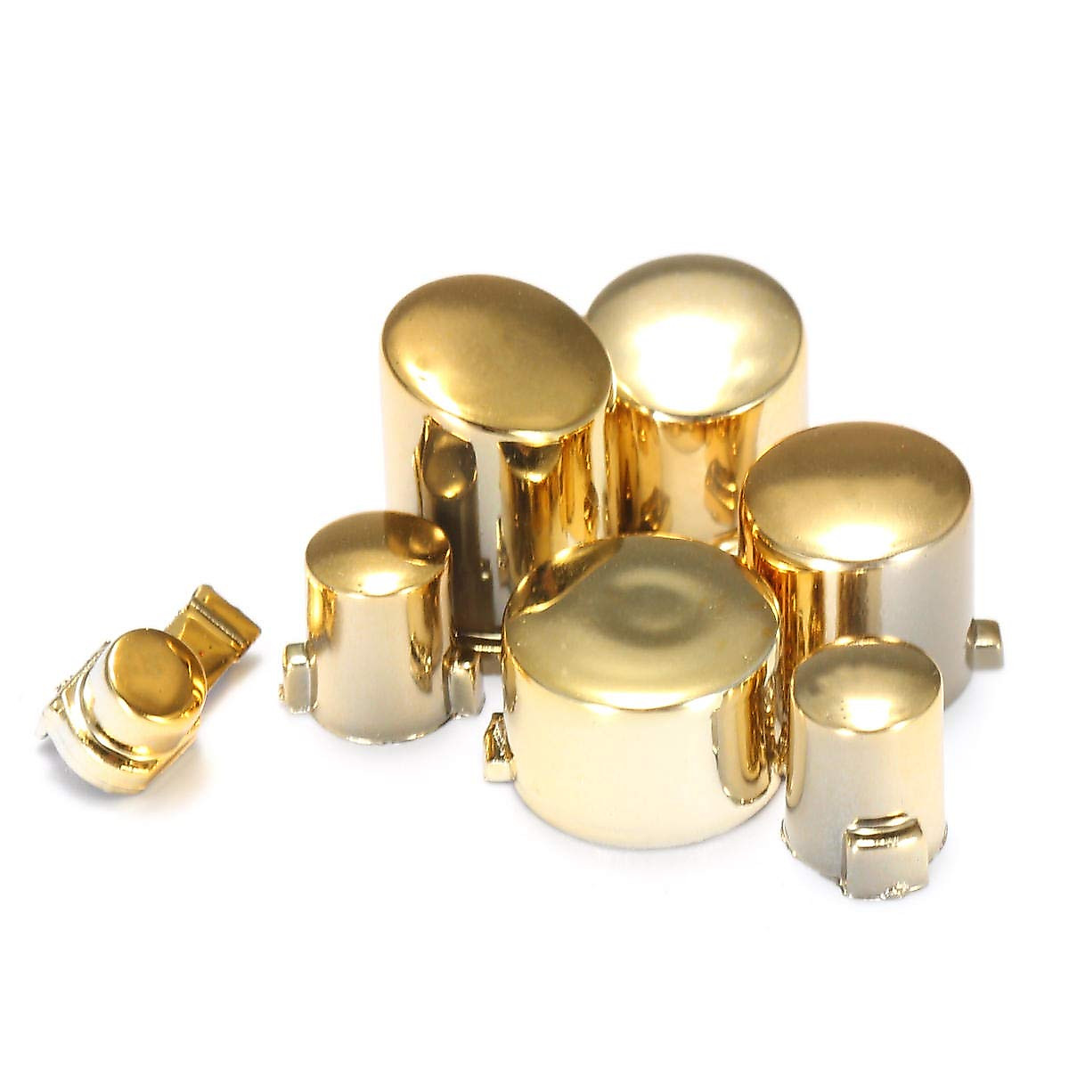 YUTOOL Replacement Chrome Controller Bumper Trigger Buttons for Xbox One Elite W/Toolsa (Blue)