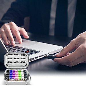 Hard Carrying Case for Oculus Quest 2 All-in-One VR Gaming Headset with USB Flash Drive Case Grey - 2 Pack