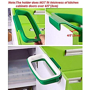 Lunies Over The Cabinet Plastic Trash Bag Holder for Kitchen, RV,Bathroom, Dorm Room, Office 8.6"x 4.9"