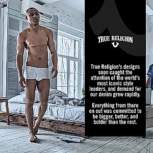 True Religion Mens Boxer Briefs Cotton Stretch Underwear for Men Pack of 4 Purple