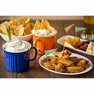 CorningWare Meal Mug with Vented Lid for Steam, 20-Oz Stoneware Soup Mug, BPA-Free Lid, Microwave, Freezer, and Dishwasher Safe, Blueberry