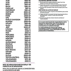 SCOSCHE Multi-Vehicle All-In-One Antenna Adapter UAA3