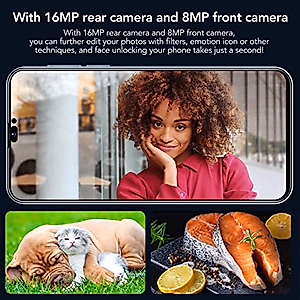 3G Unlocked Cellphone, 6.1 Inch HD Screen, Dual SIM Slots 3G Cellphone,2GB RAM 32GB ROM, Face ID Unlocked Mobile Phone for Android 10 4000mAh(Blue)