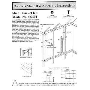 Arrow Shed SS404 Shelving System Kit,Multi