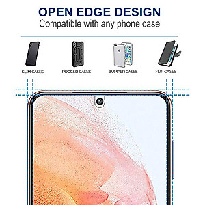 Arae Screen Protector for Samsung Galaxy S21, HD Tempered Glass Anti Scratch Work with Most Case, 6.2 inch, 3 Pack