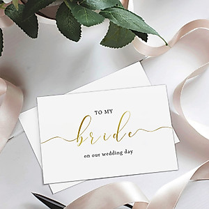 Spercy To My Bride on Our Wedding Day Card, Wedding Card for Bride, to My Wife on Our Wedding Day Card
