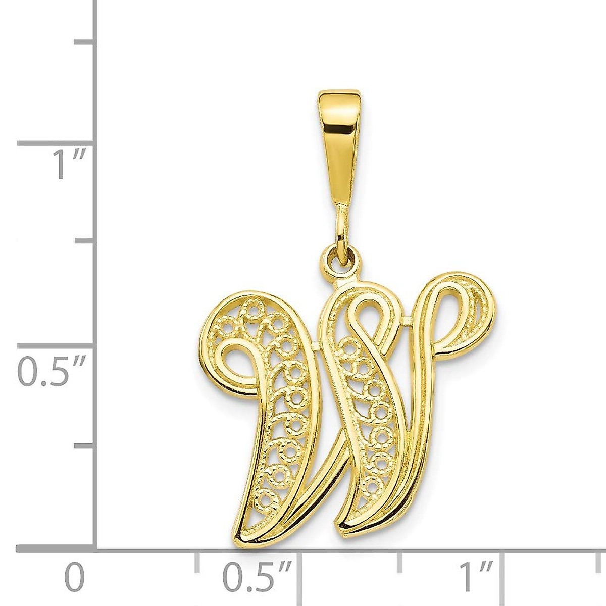 10k Initial W Pendant Q10C242/W
