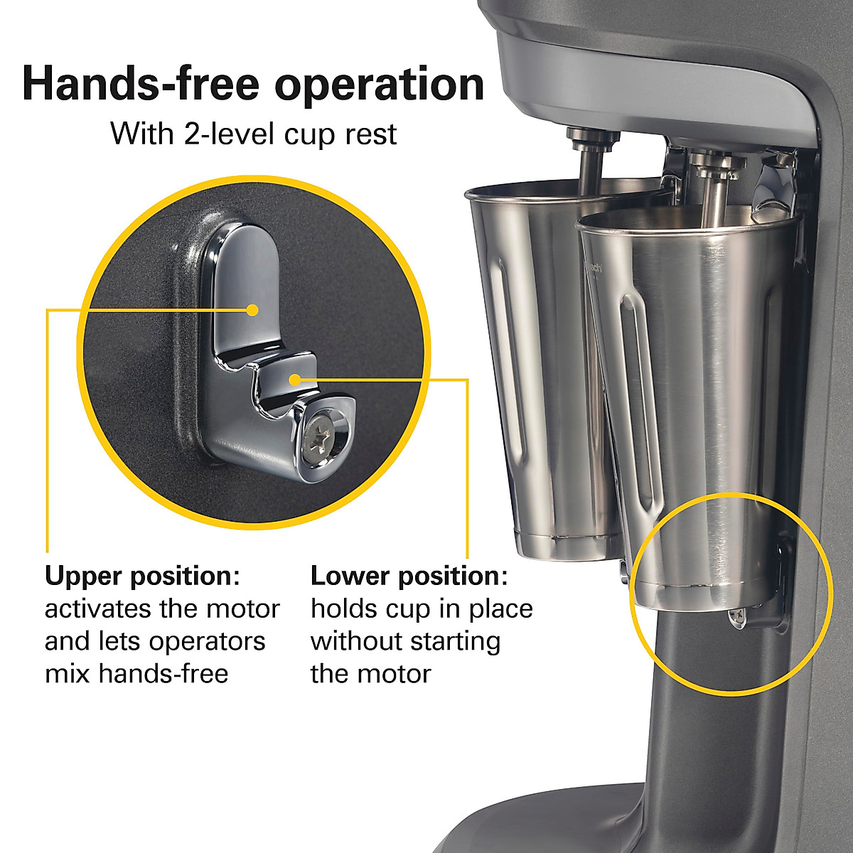 Hamilton Beach HMD400 120V Triple Spindle Commercial Drink Mixer