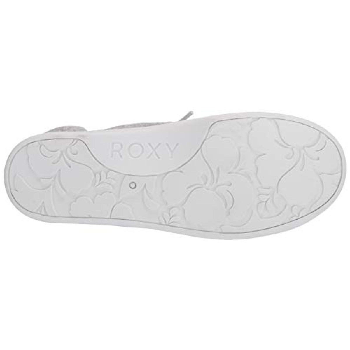 Roxy Girl's Bayshore Slip ON Sneaker Shoe, Grey Heather New, 2 Medium Youth US Big Kid